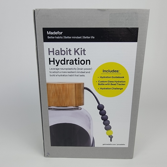 Madefor | Other | Madefor Glass Water Bottle Wtracker Guidebook Method ...